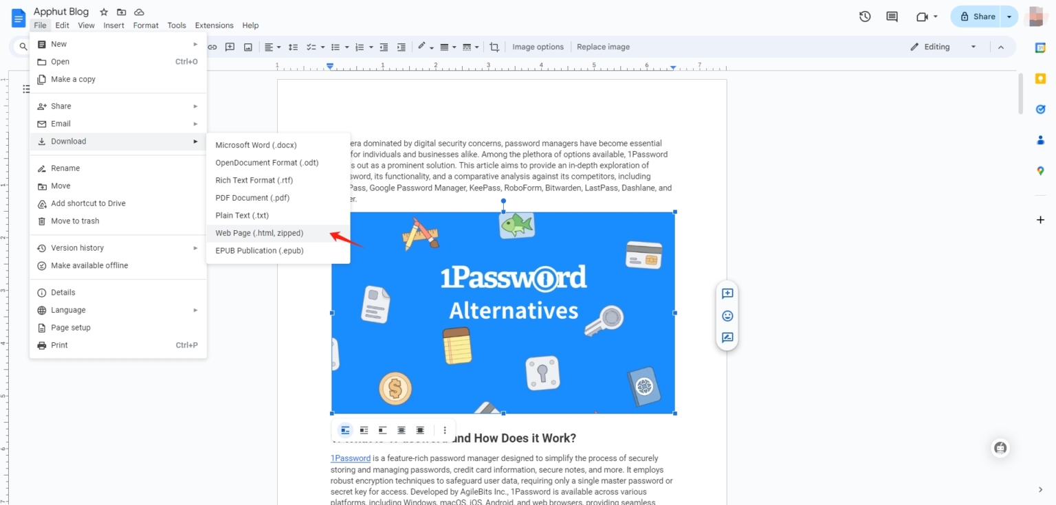 How to Download an Image from Google Docs? - AppHut