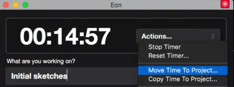 How to Use Eon Timer to Track Project Hours? - AppHut